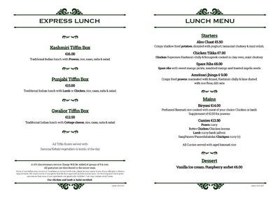 "Pickle Restaurant Lunch Menu 2017" by Pickle Restaurant