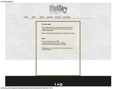 "The Muddlers Club Restaurant Menu 2017" by The Muddlers Club Restaurant