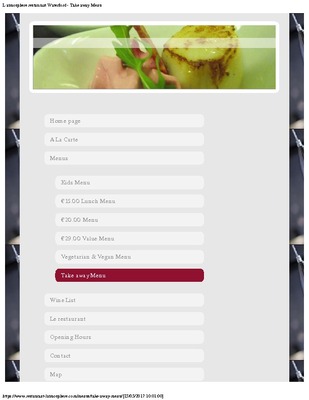 "L'Atmosphere Restaurant Waterford Take Away Menu 2017" by L'Atmosphere ...