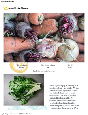 "Pudding Row Menu 2018" by Pudding Row