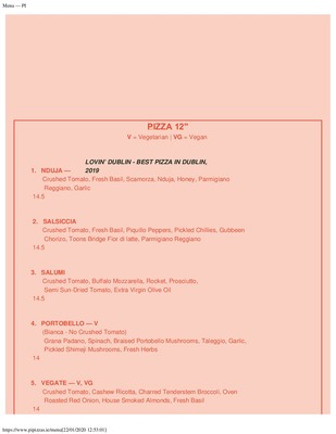"Pi Restaurant Menu 2020" by Pi Restaurant